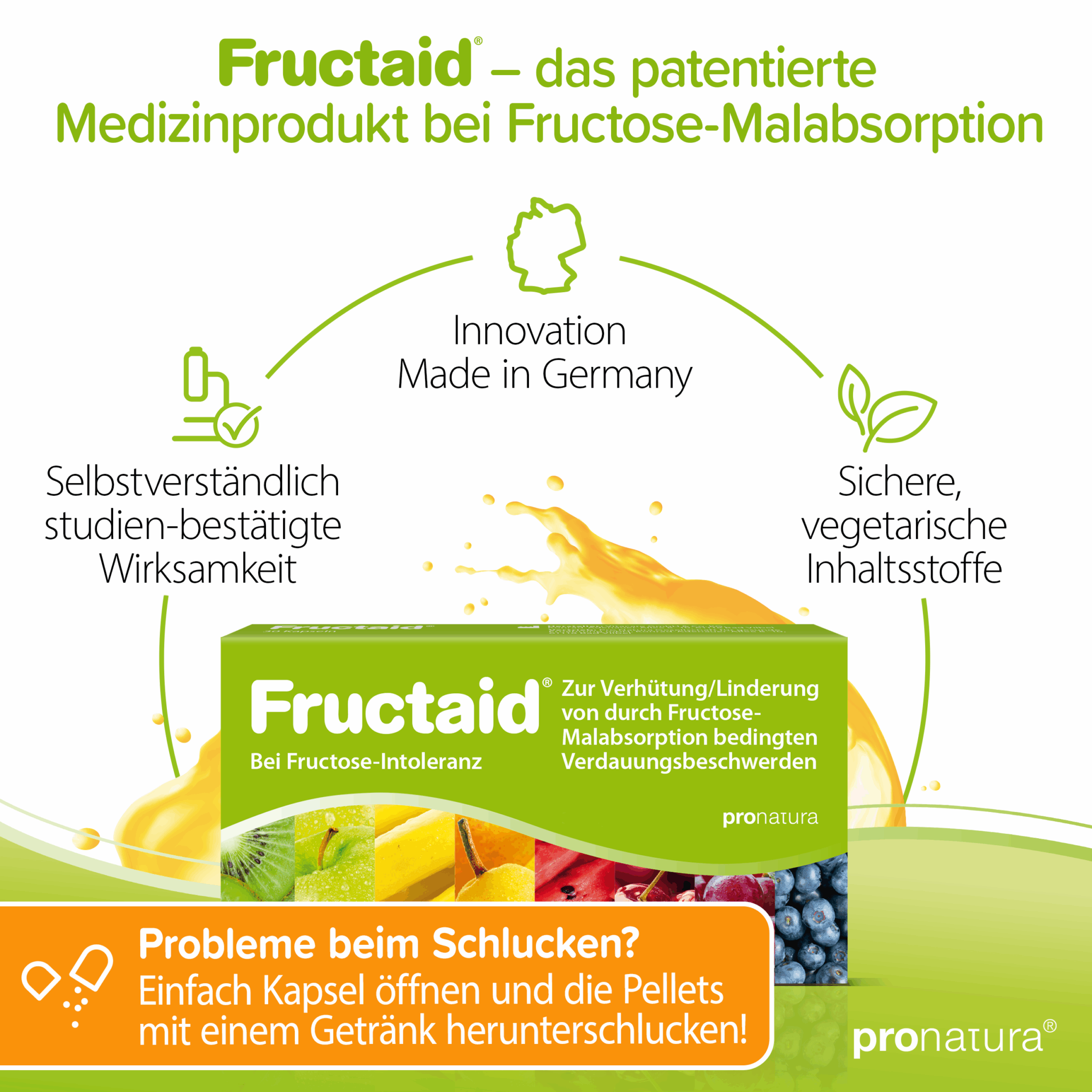 Fructoseintoleranz Kapseln von Fructaid®