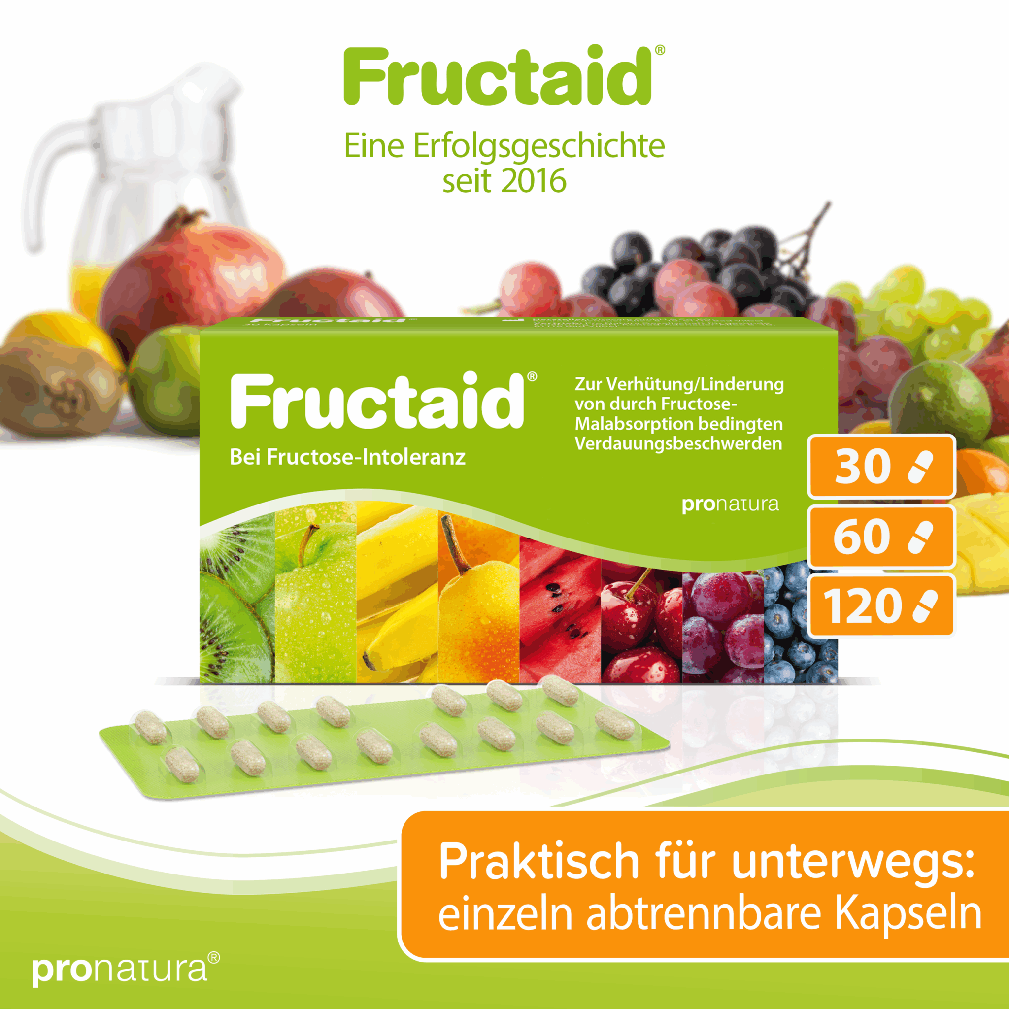Fructoseintoleranz Kapseln von Fructaid®